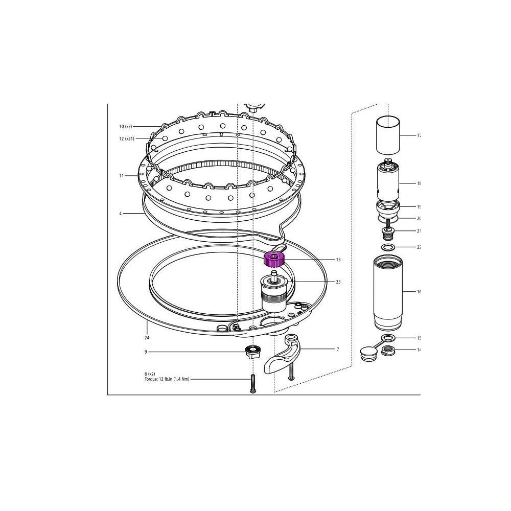 Belt Pulley kit ST4000 MK2 Raymarine