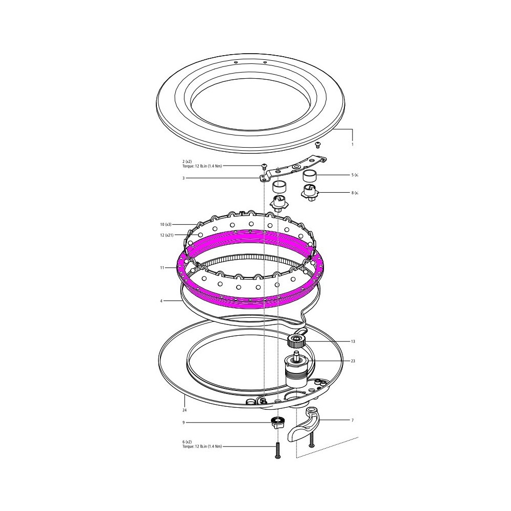 DRIVE RING ST4000 MK2 Wheel Raymarine
